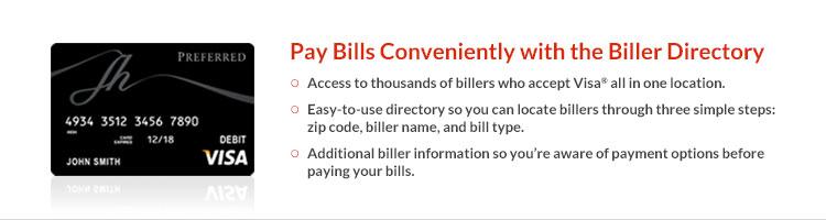 Billers Accepting Cards for Bill Payments | Personal Bill Pay
